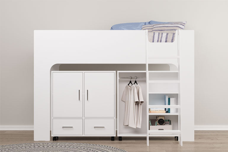 Flintshire Eden White Mid Sleeper - Beds on Legs