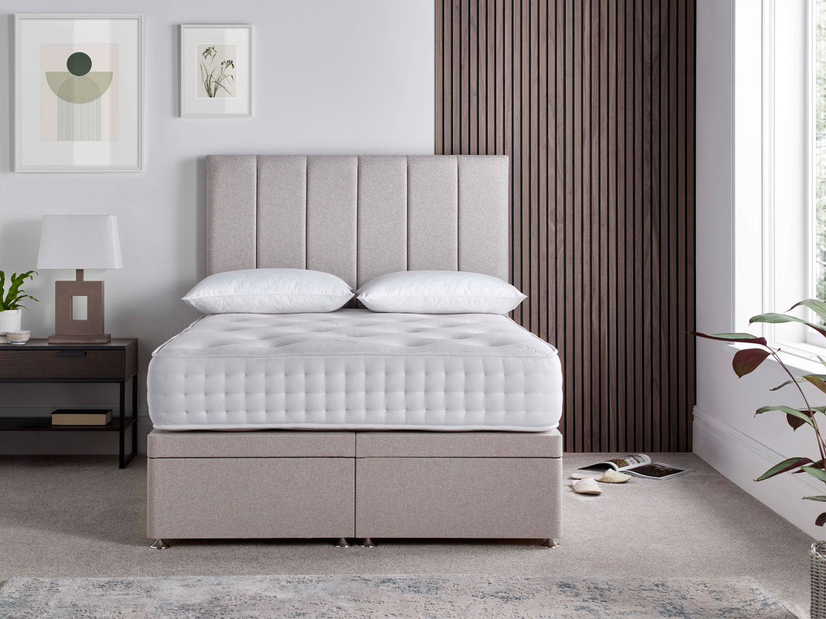 Electric End Lift Ottoman with Headboard - Beds on Legs