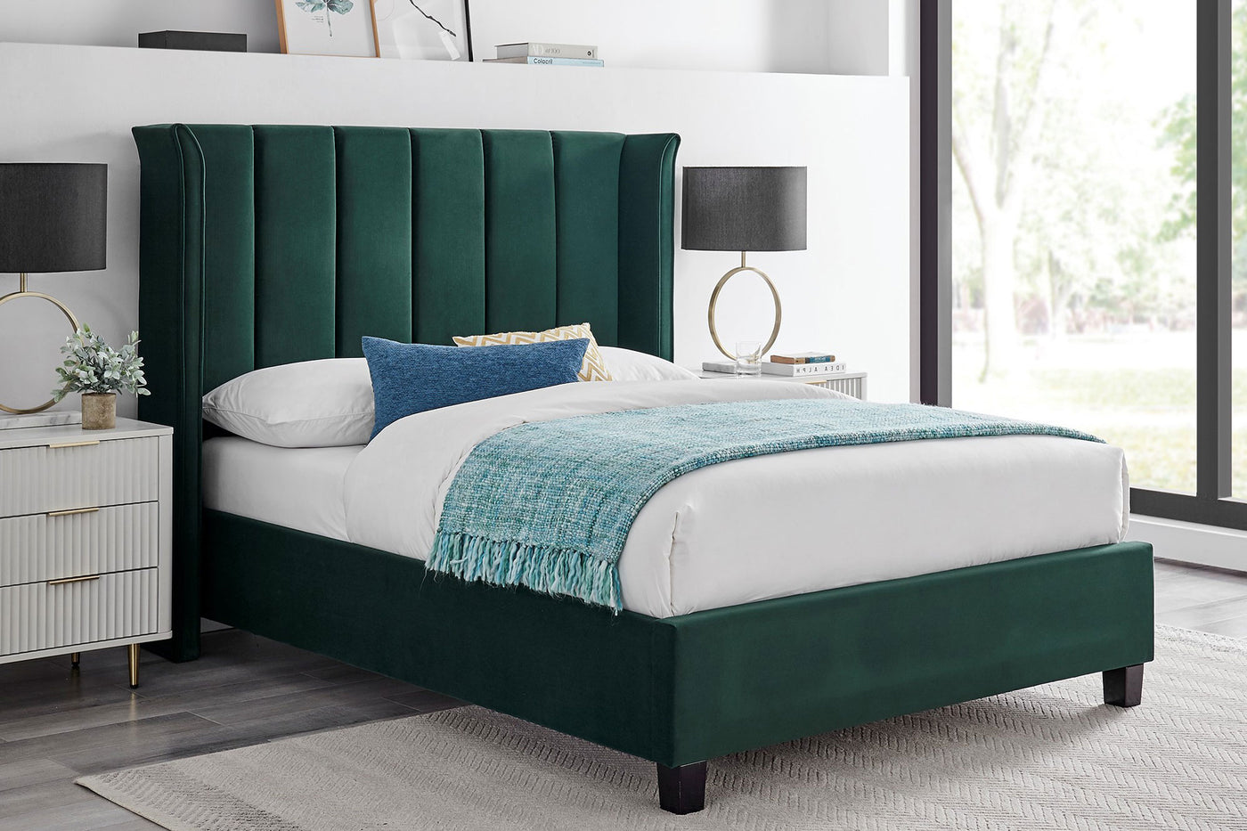 Limelight Polaris Winged Bed - Beds on Legs