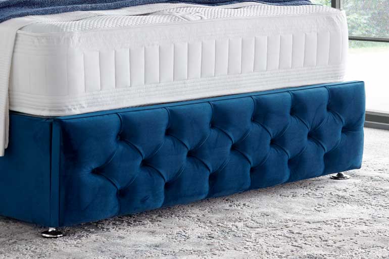 Divan Bed with Florida Headboard Low Foot End