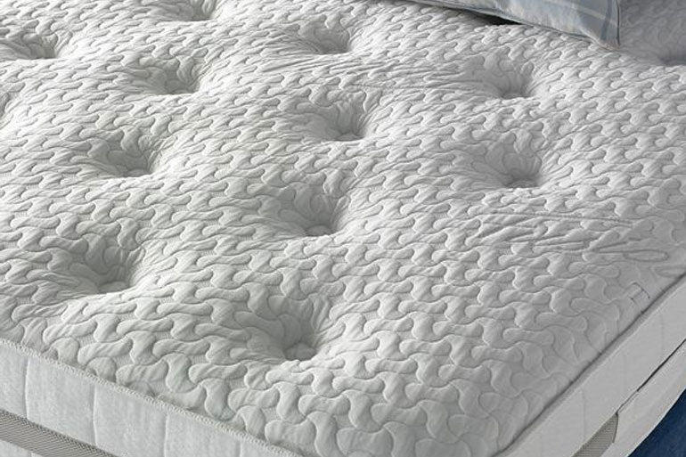 Button Ottoman Bed with 1000 Pocket Mattress - MEGA DEAL - Beds on Legs